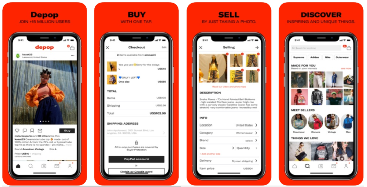 Best iOS Shopping Apps: Depop - Buy and sell fashion | Mobile Marketing ...