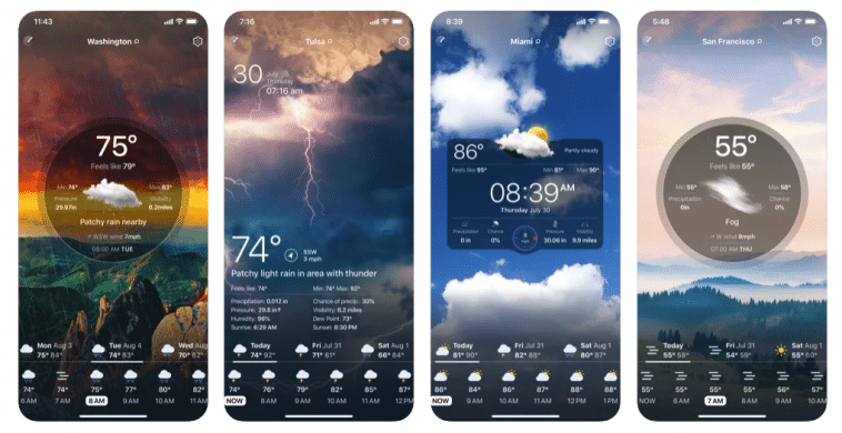 The Best Weather Apps for iPhone | Mobile Marketing Reads