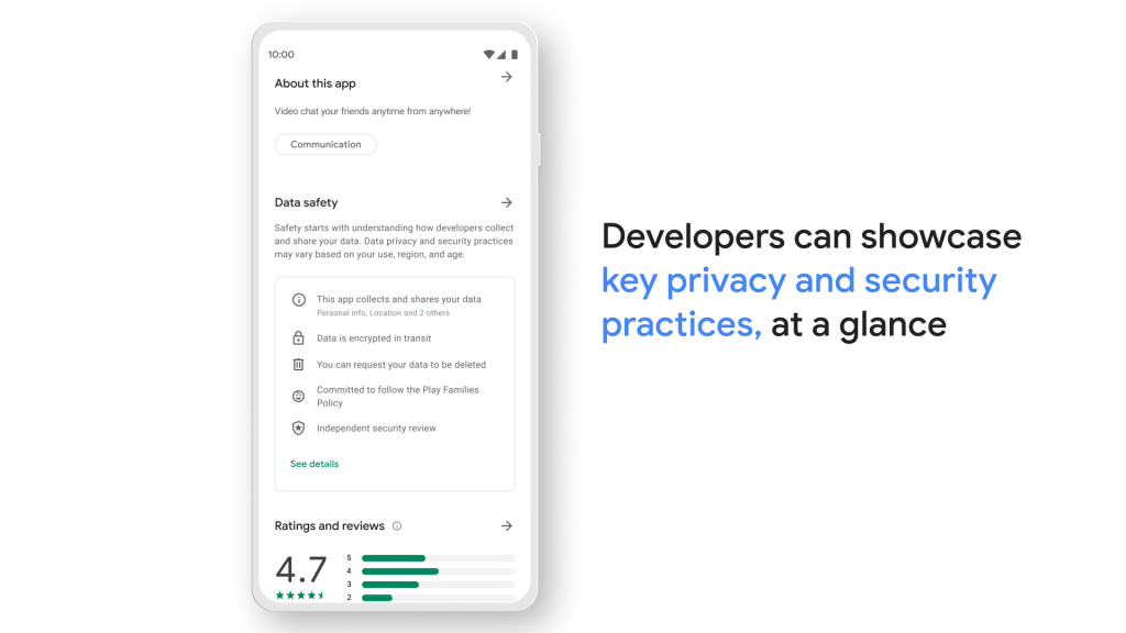 Google rolls out ‘Data Safety’ form for apps on Google Play