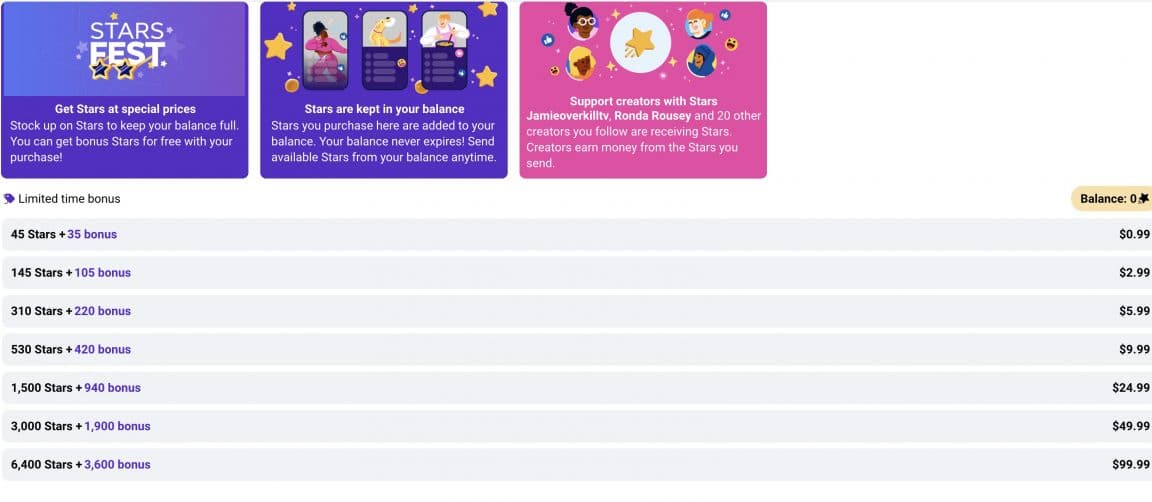 Facebook launches a new website to let fans buy Stars by avoiding app ...