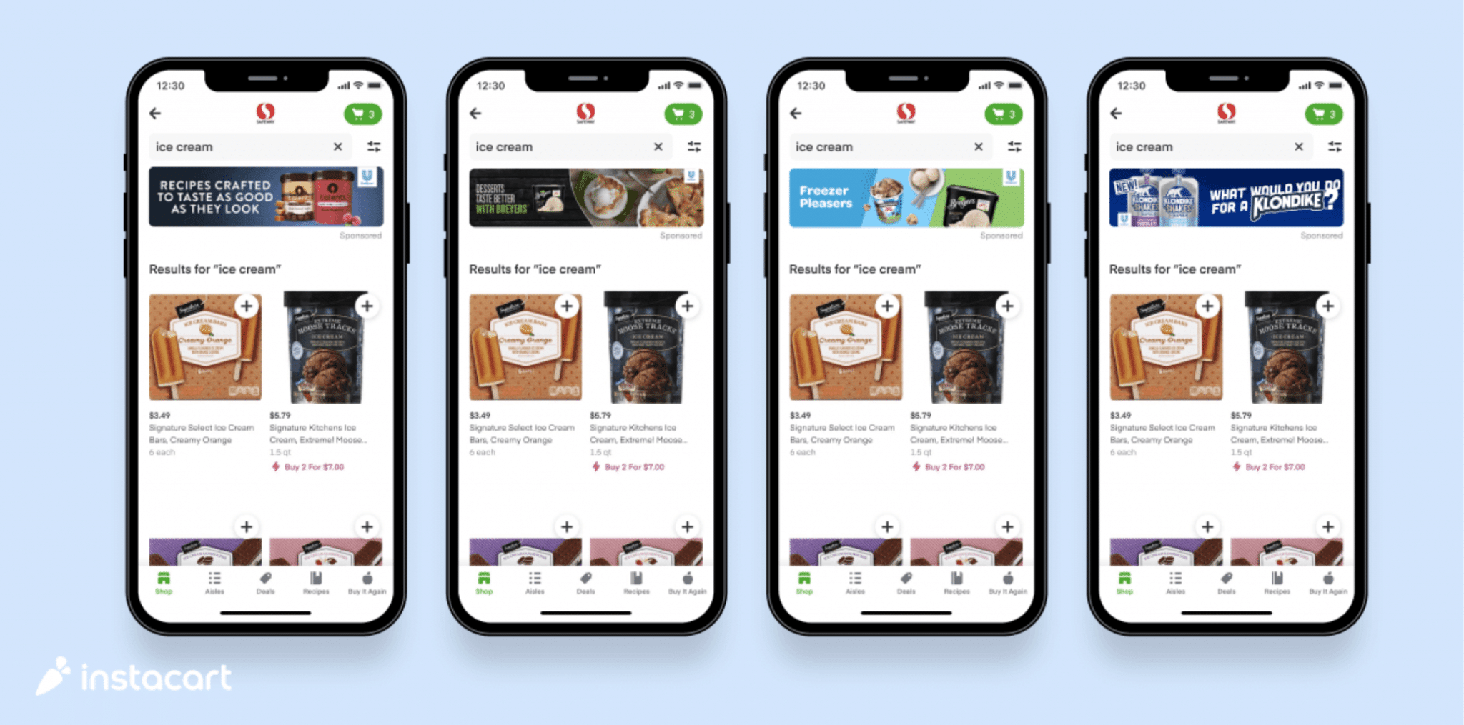 Instacart unveils new display ad units and brand pages for CPG brands