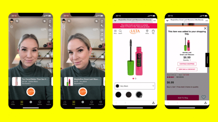 Snapchat introduces Catalog-Powered Shopping Lenses