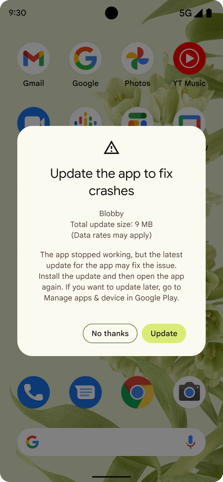 Google Play will prompt Android users to update crashing apps