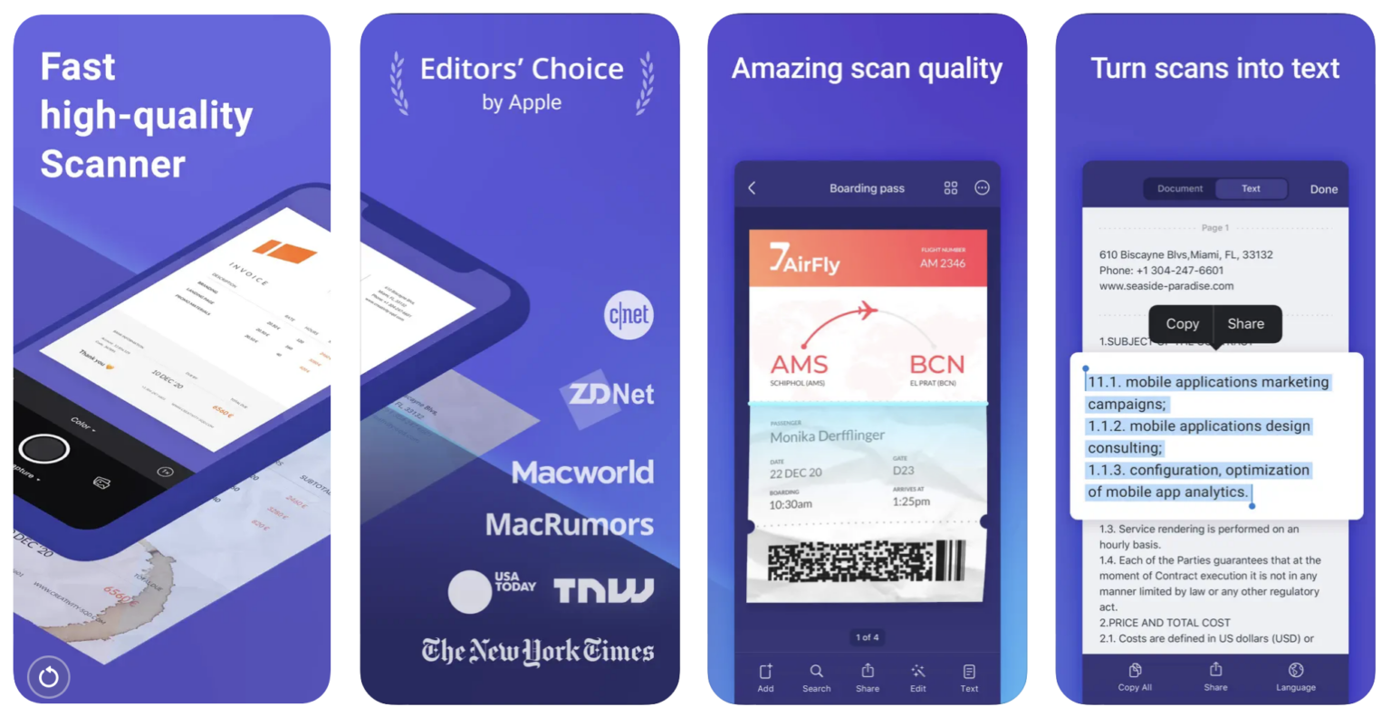 The best free scanner apps for iPhone | Mobile Marketing Reads