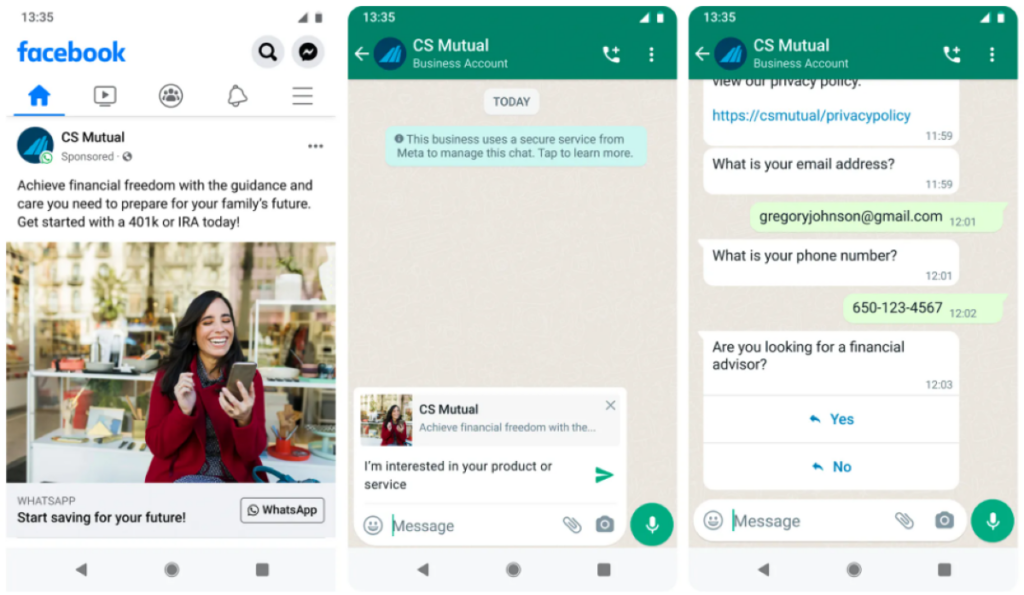 Meta unveils guide for effective lead gen ads on messaging apps