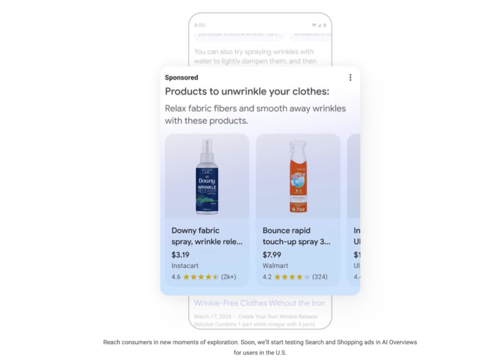 Google brings ads to its AI Overviews in Search