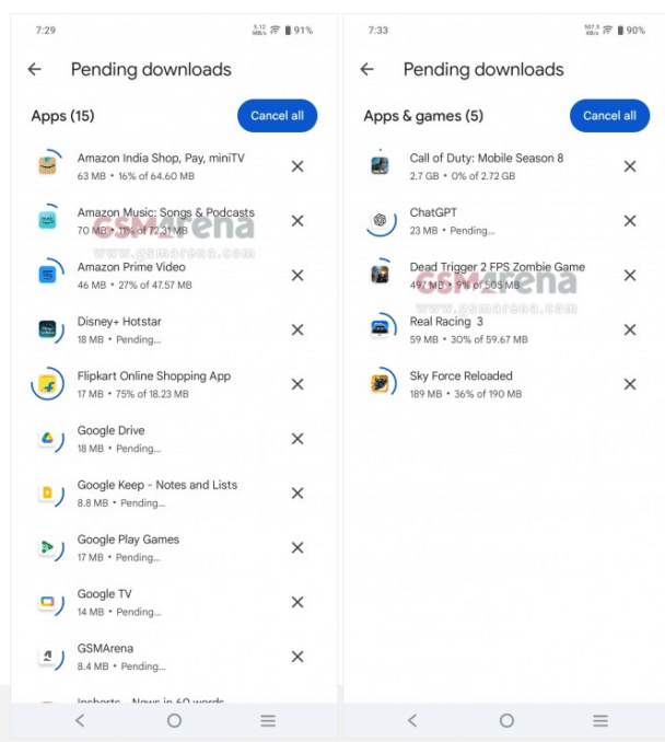 Google Play Store reportedly increases limit for concurrent app downloads